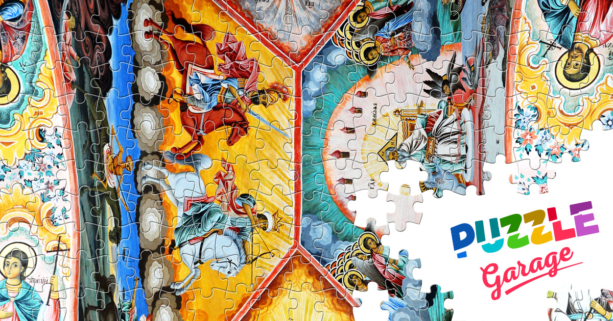 Настінний живопис пазли онлайн (Домівка, Інтер'єри) | Puzzle Garage