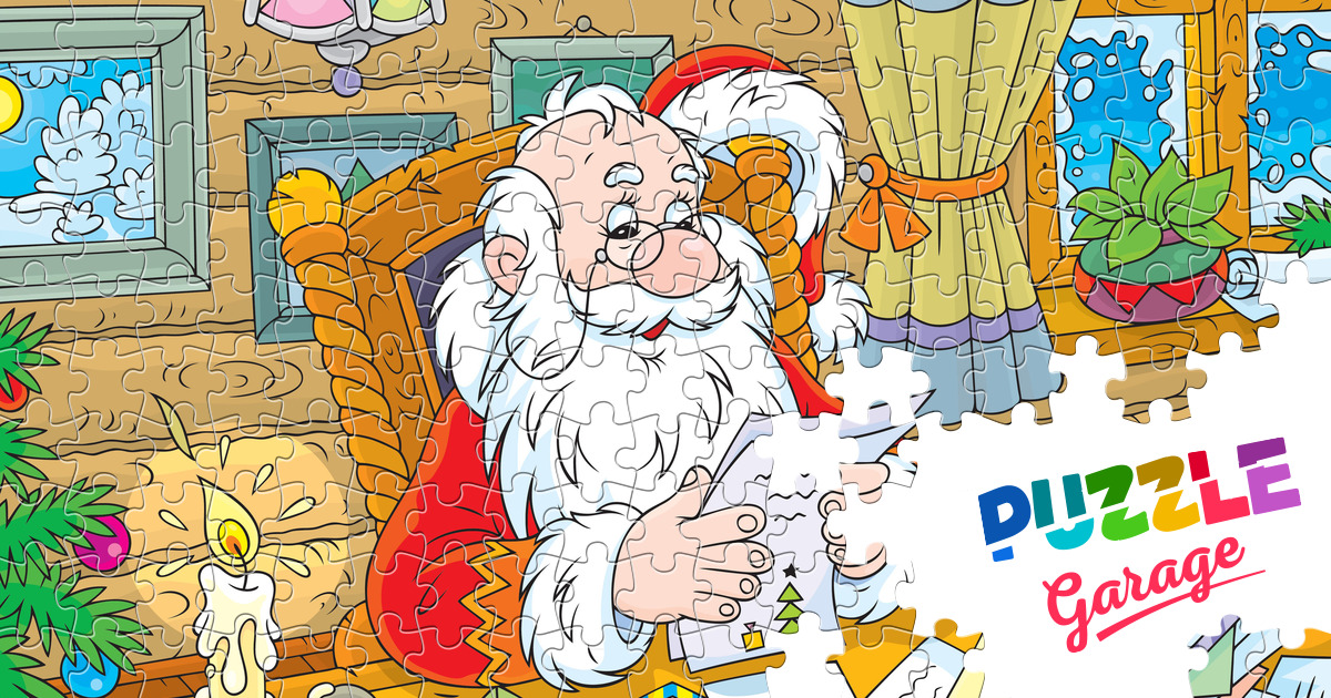 Santa Claus reads letters Jigsaw Puzzle (Holidays, Christmas) | Puzzle ...