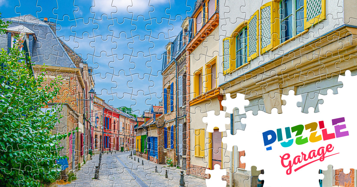 Historic houses of the city of Amiens Jigsaw Puzzle (Countries, France ...