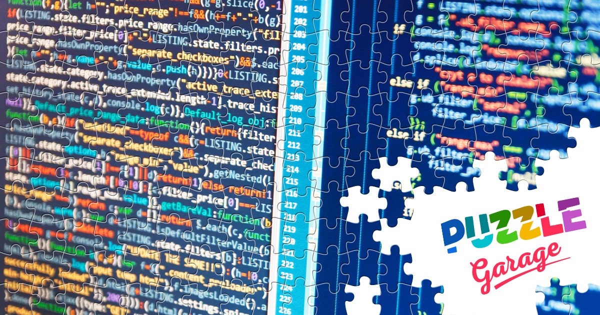 Computer Code Jigsaw Puzzle (Other, Abstraction) | Puzzle Garage