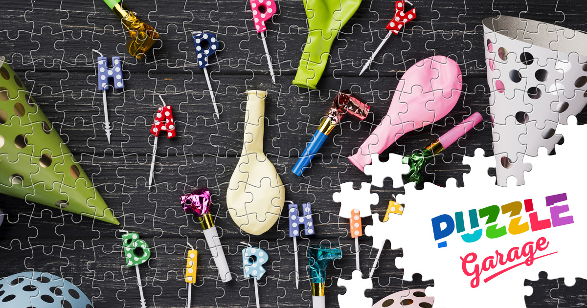 Birthday accessories Jigsaw Puzzle (Holidays, Birthday) | Puzzle Garage