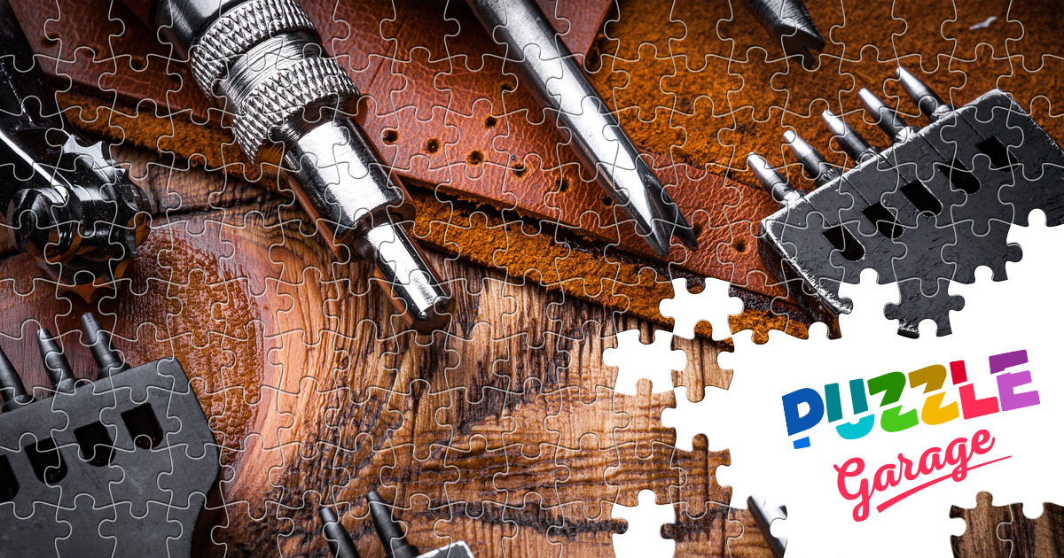 Leather Tool Kit Jigsaw Puzzle (Stuff, Tools) | Puzzle Garage