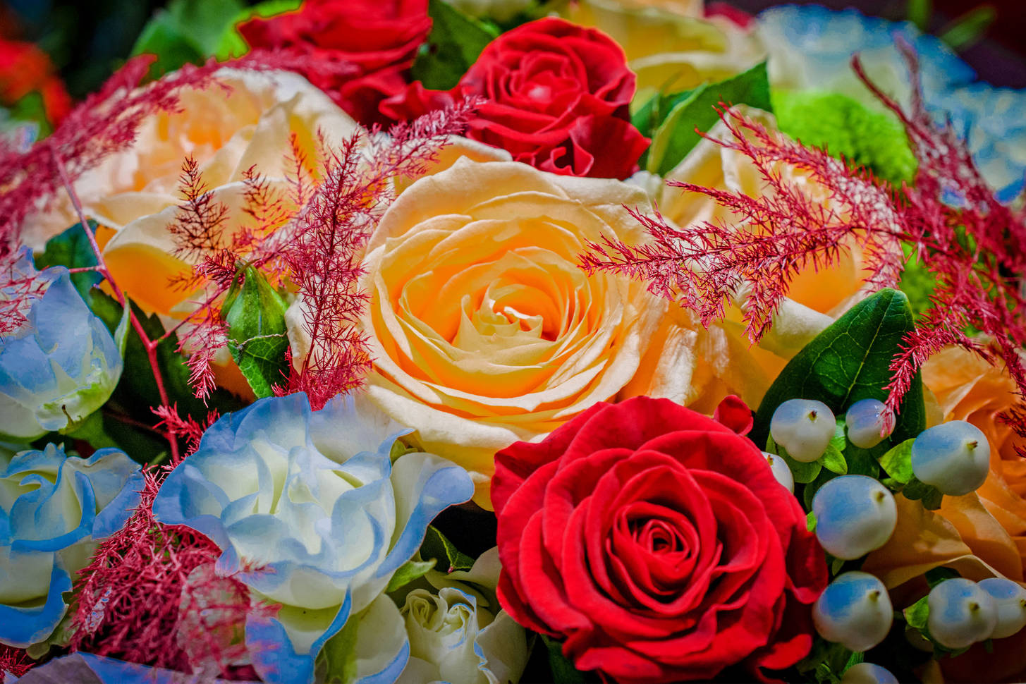 Bouquet of colorful roses Jigsaw Puzzle (Plants, Flowers) | Puzzle Garage