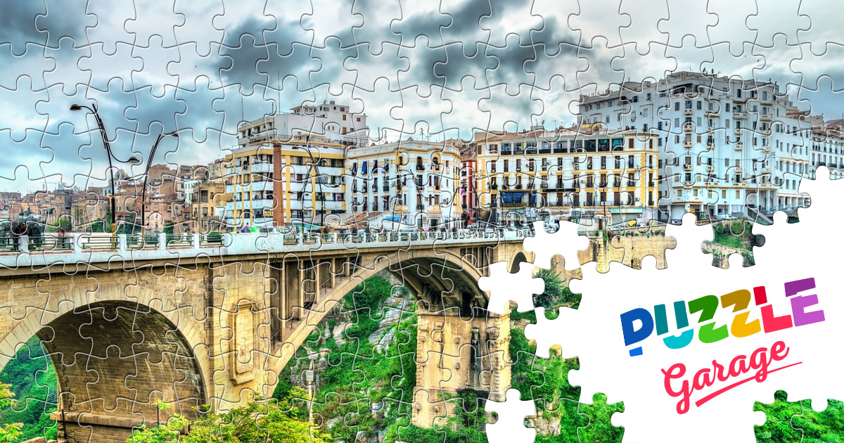 Bridge at Constantine Jigsaw Puzzle (Architecture, Bridges) | Puzzle Garage