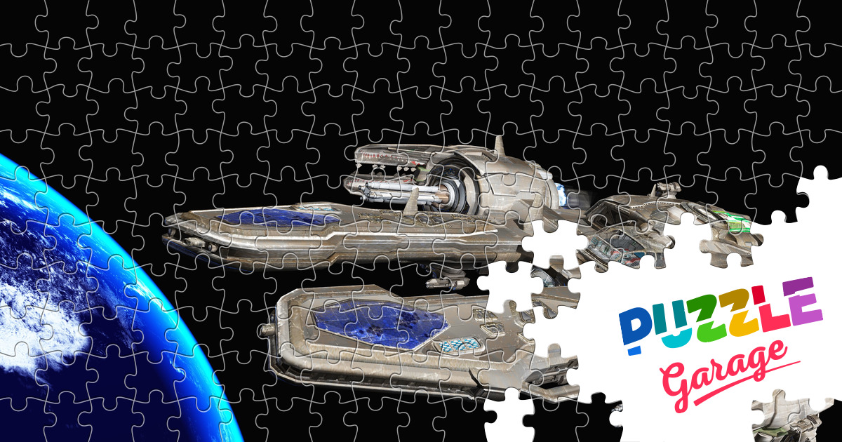 The spaceship is flying towards Earth Jigsaw Puzzle (Space ...