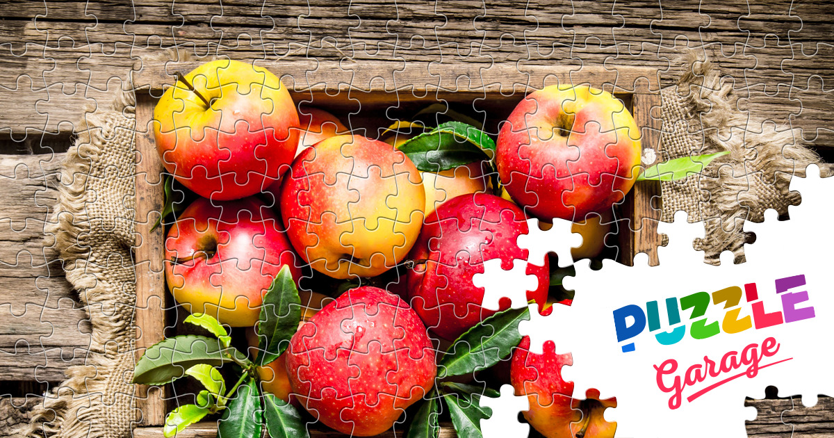 Apples on a wooden table Jigsaw Puzzle (Plants, Fruits) | Puzzle Garage