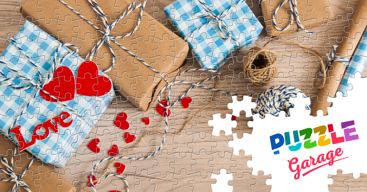 Gift boxes and hearts Jigsaw Puzzle (Holidays, Valentine's Day ...
