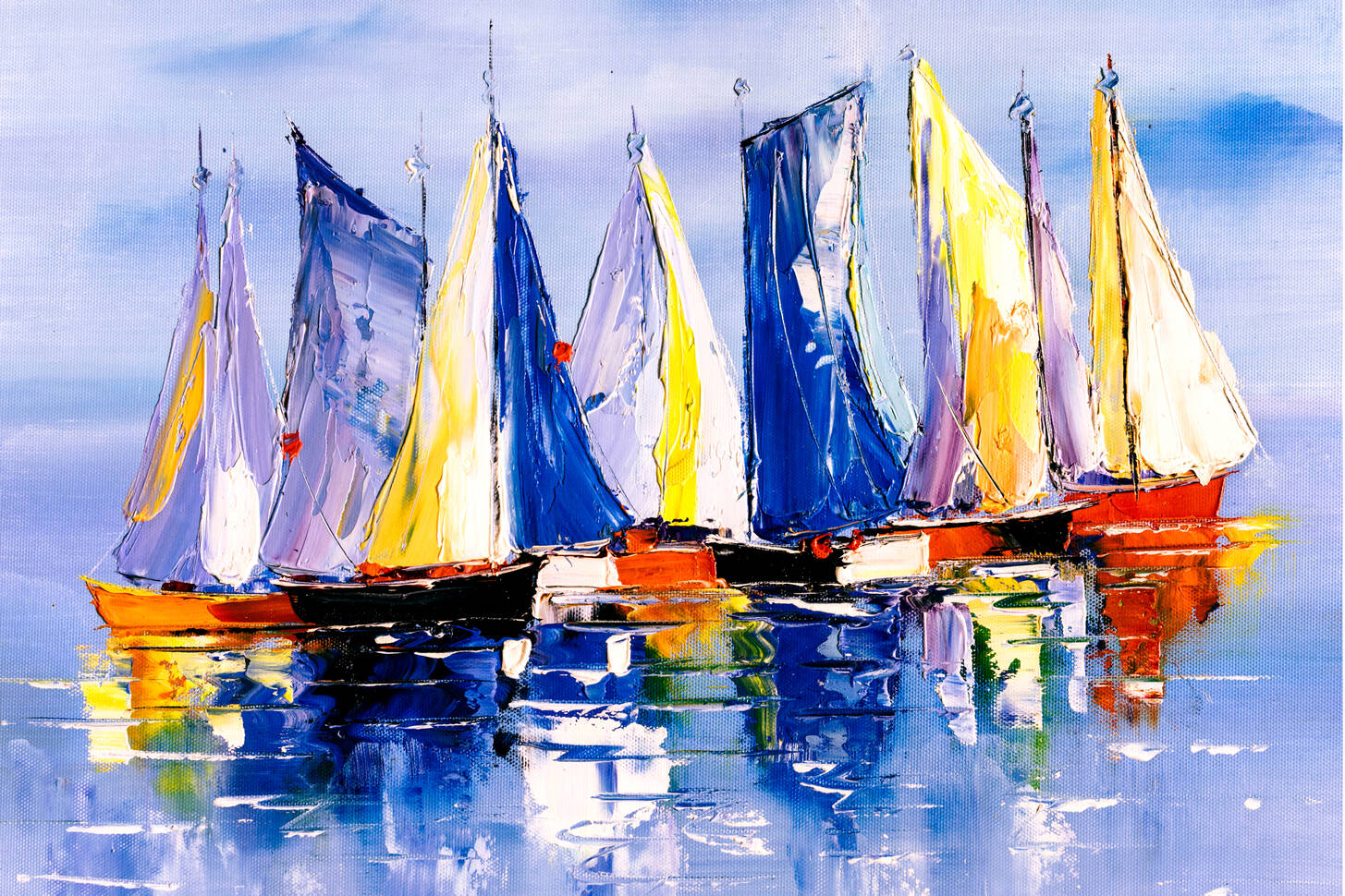 Sailing boats Jigsaw Puzzle (Art, Painting) | Puzzle Garage