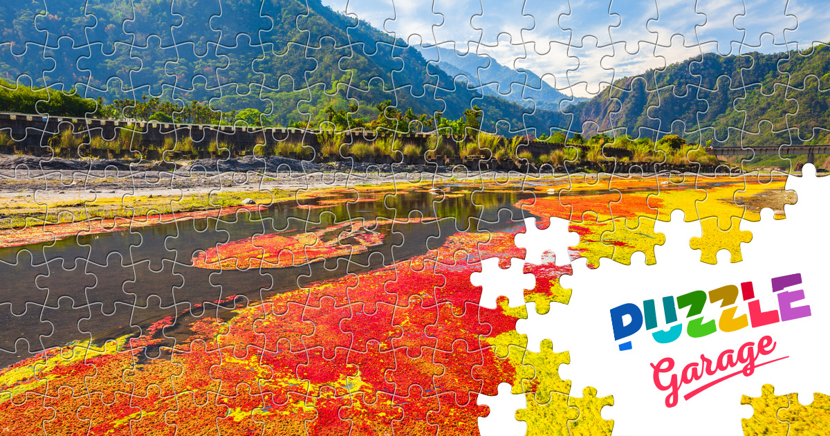 Colorful River Jigsaw Puzzle (Countries, Taiwan) | Puzzle Garage