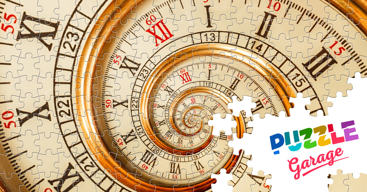 Antique spiral clock Jigsaw Puzzle (Stuff, Watches) | Puzzle Garage