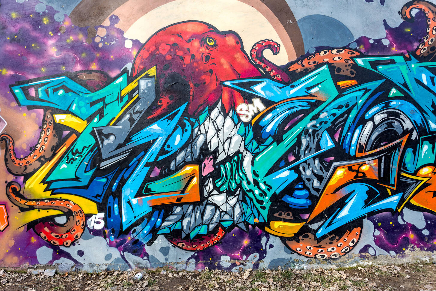 Octopus graffiti Jigsaw Puzzle (Art, Graffiti) | Puzzle Garage