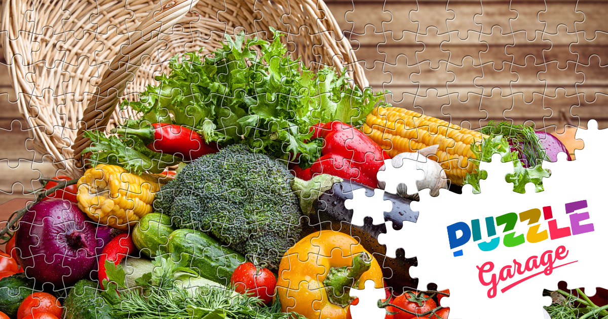 Fresh vegetables, salad, and greens Jigsaw Puzzle (Plants, Vegetables ...