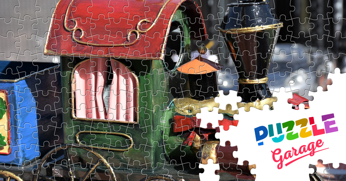 Handmade locomotive Jigsaw Puzzle (Home, Needlework) | Puzzle Garage