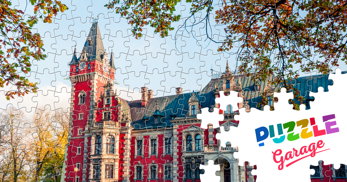 Palace in Plavniovice Jigsaw Puzzle (Countries, Poland) | Puzzle Garage