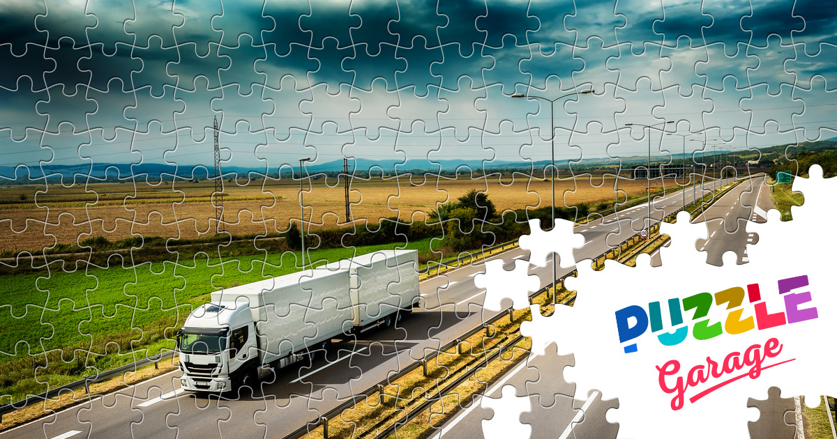 truck on a cloudy day Jigsaw Puzzle (Technics, Auto) | Puzzle Garage
