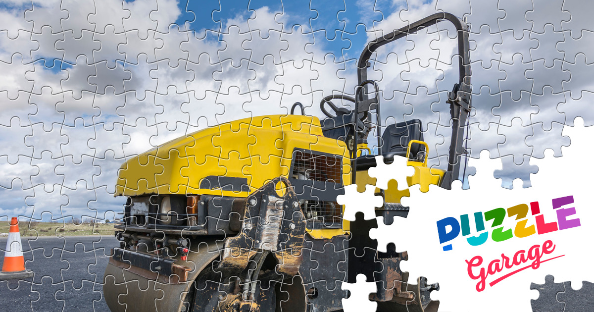 Asphalt roller Jigsaw Puzzle (Technics, Special machinery) | Puzzle Garage