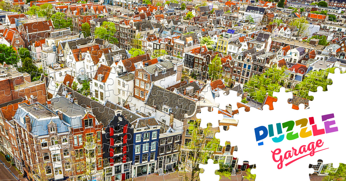 Roofs of Amsterdam Jigsaw Puzzle (Countries, Netherlands) | Puzzle Garage