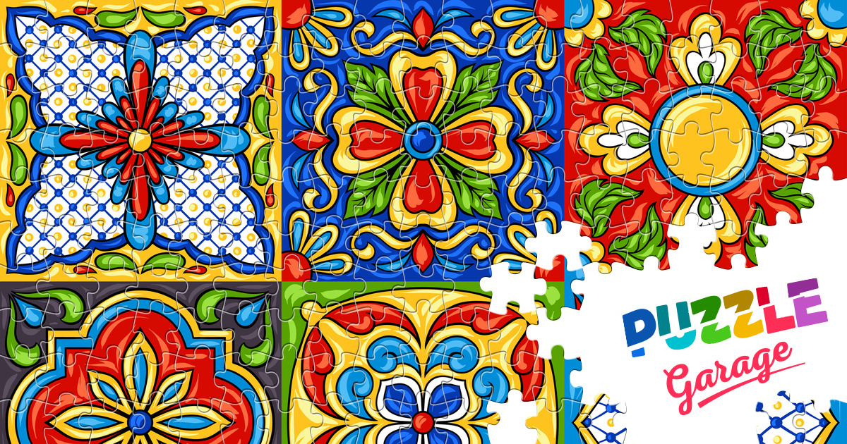 Mexican tile patterns Jigsaw Puzzle (Countries, Mexico) | Puzzle Garage