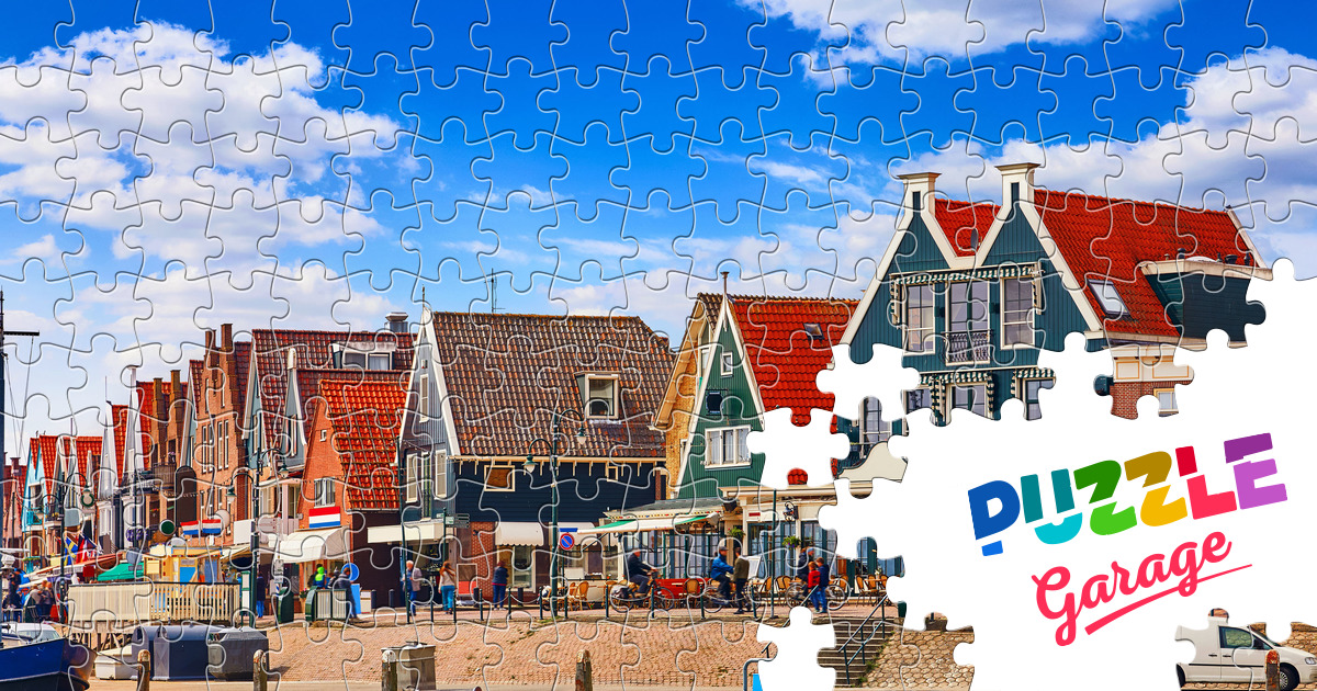 Volendam architecture Jigsaw Puzzle (Countries, Netherlands) | Puzzle ...
