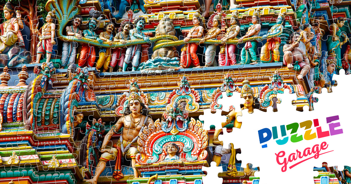 Gopuram Jigsaw Puzzle (Countries, India) | Puzzle Garage