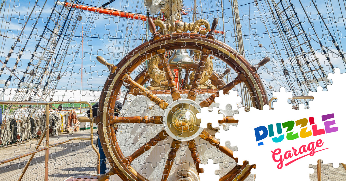 Ship's wheel Jigsaw Puzzle (Technics, Ships) | Puzzle Garage