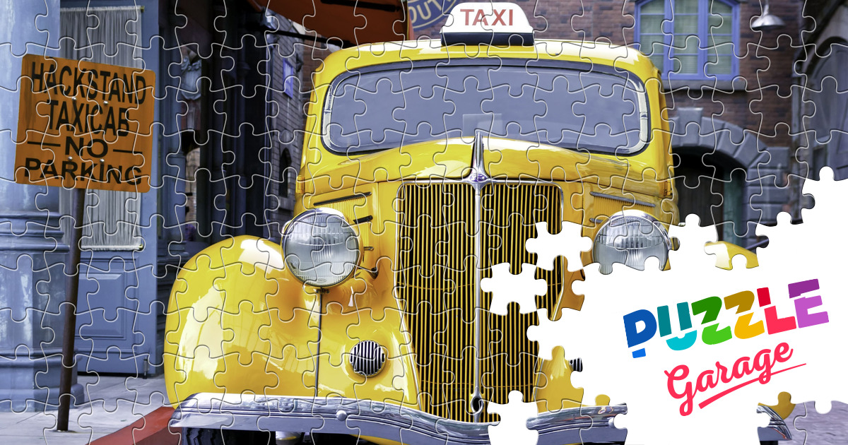 Retro taxi Jigsaw Puzzle (Technics, Auto) | Puzzle Garage