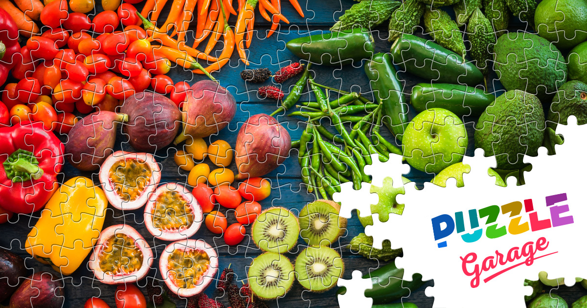 Various fruits and vegetables Jigsaw Puzzle (Plants, Vegetables ...