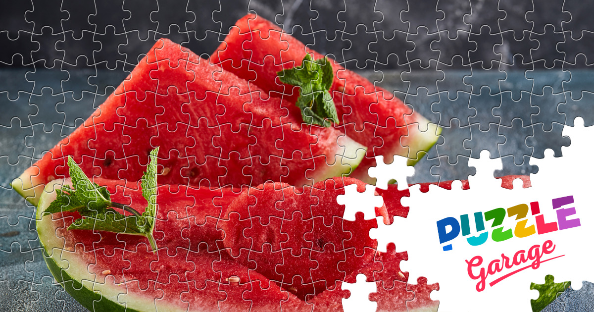 Watermelon slices Jigsaw Puzzle (Plants, Berries) | Puzzle Garage