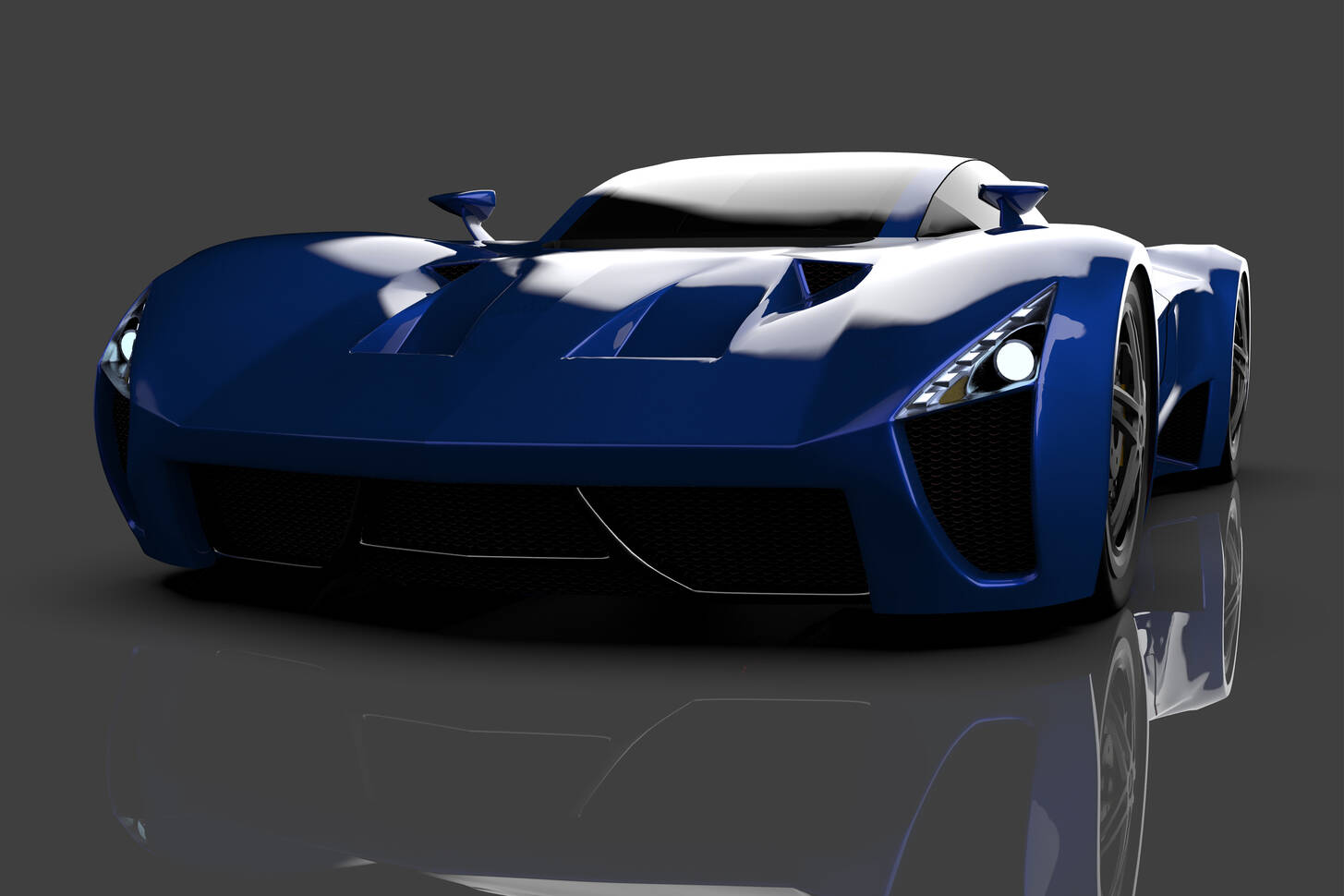 Blue racing car Jigsaw Puzzle (Technics, Auto) | Puzzle Garage