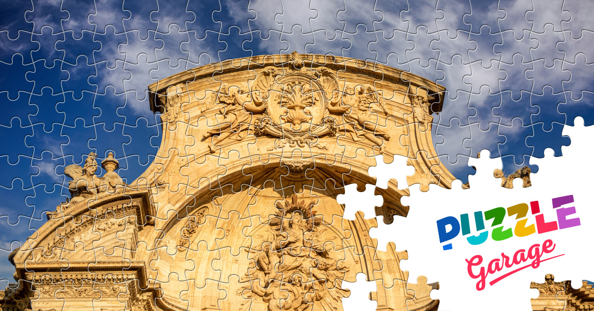 Facade of the cathedral in Murcia Jigsaw Puzzle (Countries, Spain ...