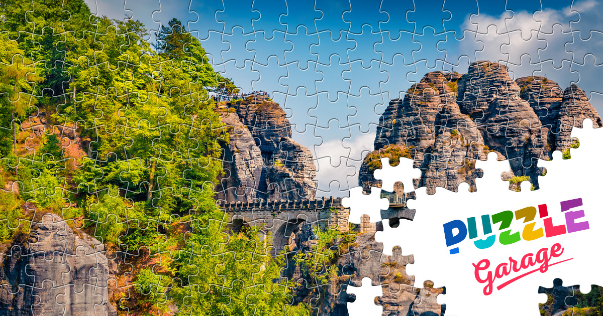 Bastei Bridge, Germany Jigsaw Puzzle (Countries, Germany) | Puzzle Garage