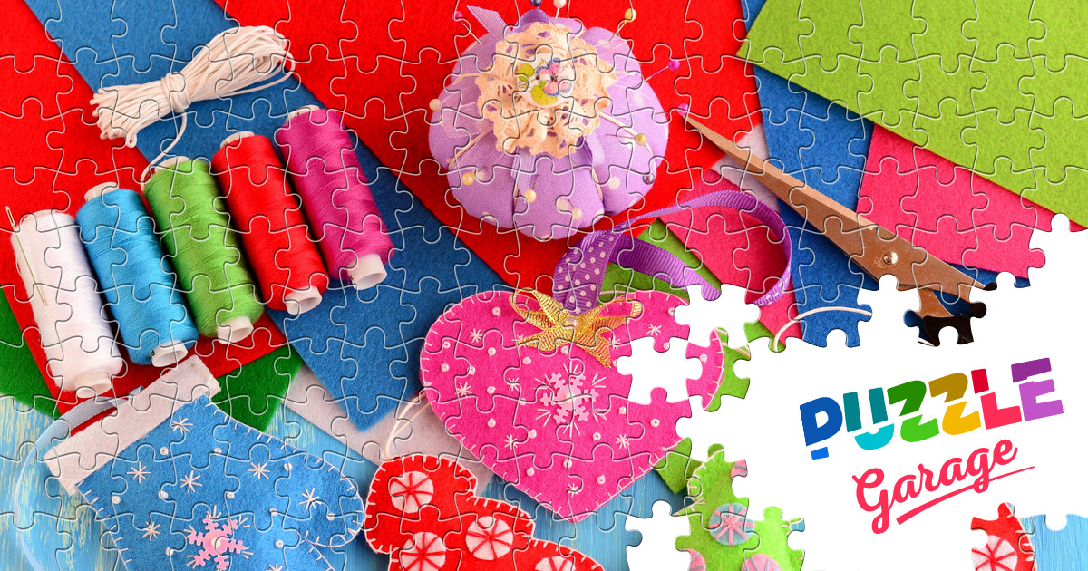 New Year's felt toys Jigsaw Puzzle (Holidays, New Year) | Puzzle Garage