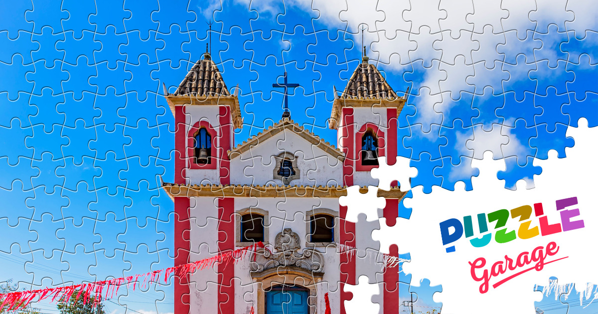 Chapel in Lavras Novas Jigsaw Puzzle (Countries, Brazil) | Puzzle Garage