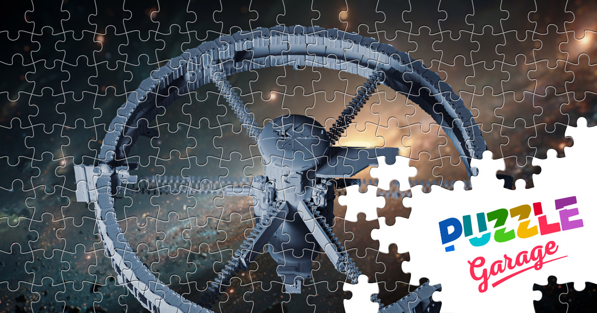Space station in orbit Jigsaw Puzzle (Space, Sci-Fi) | Puzzle Garage