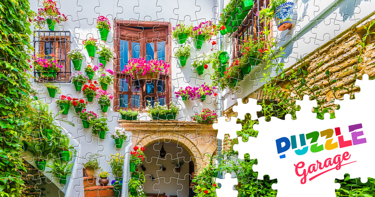 House with flowers in Cordoba Jigsaw Puzzle (Countries, Spain) | Puzzle ...