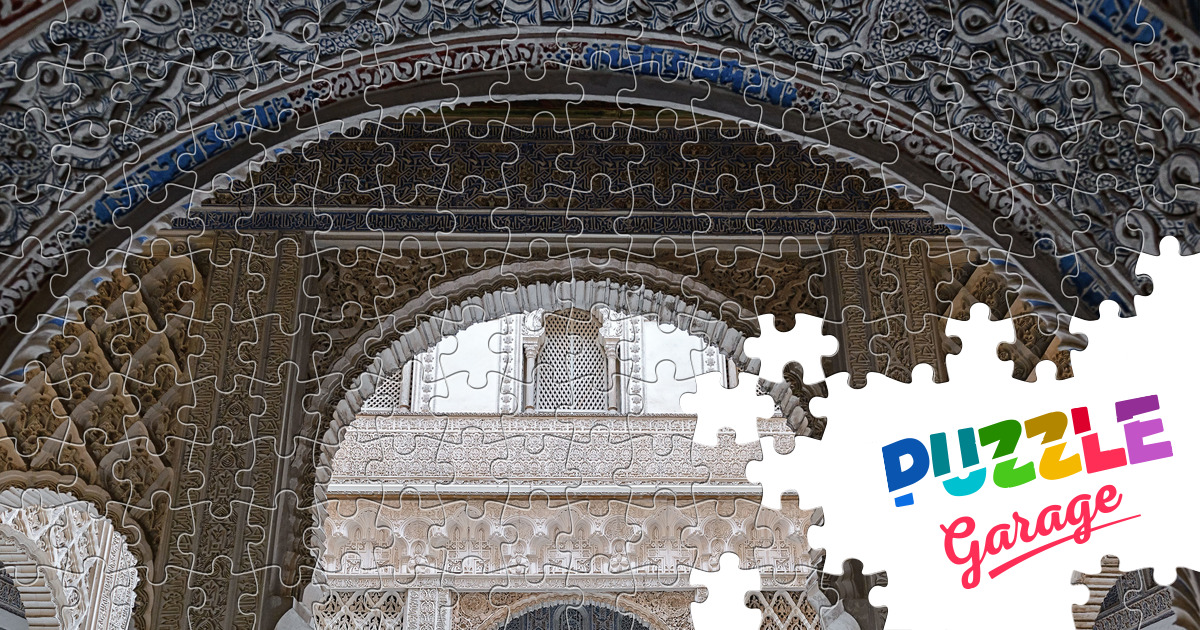 Seville Alcazar architecture Jigsaw Puzzle (Countries, Spain) | Puzzle ...