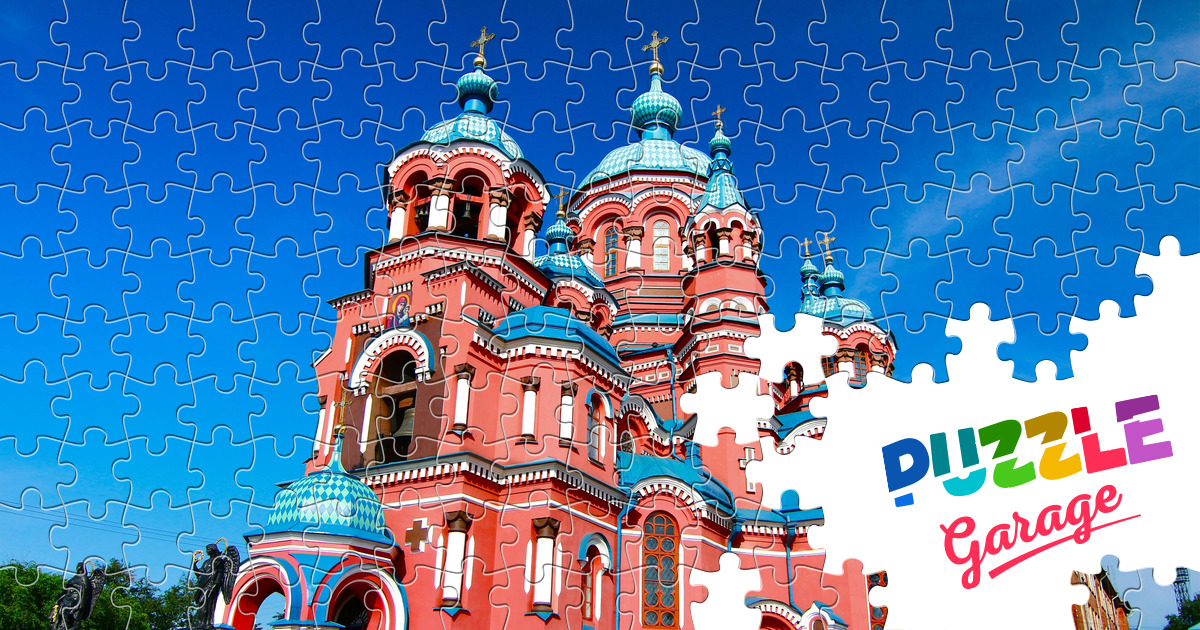 Kazan Church in Irkutsk Jigsaw Puzzle (Countries, Russia) | Puzzle Garage
