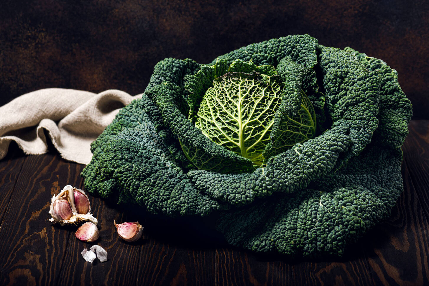 Savoy cabbage on the table Jigsaw Puzzle (Plants, Vegetables) | Puzzle ...