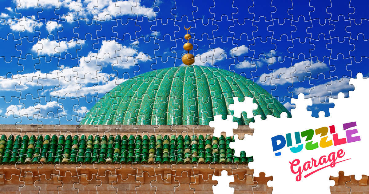 Dome of the Mausoleum of Bourguiba, Monastir Jigsaw Puzzle (Countries ...