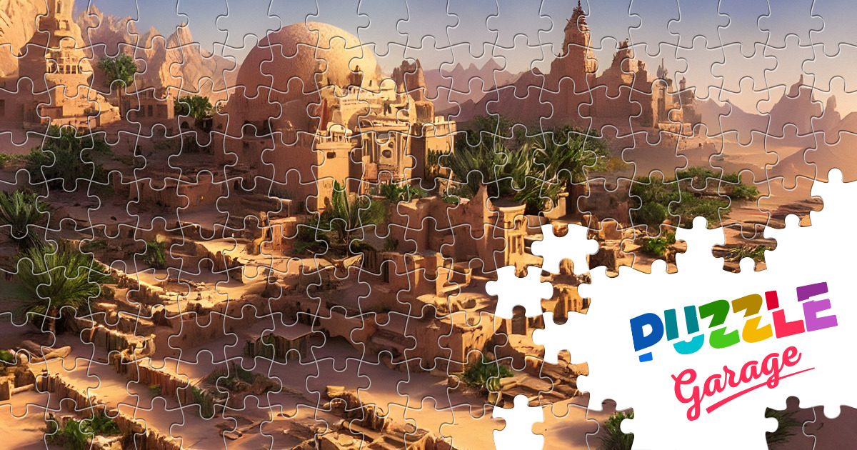 Desert Market Jigsaw Puzzle (Space, Sci-Fi) | Puzzle Garage