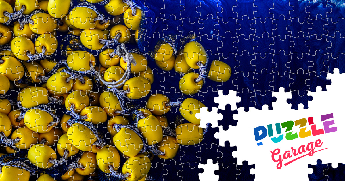 Blue fishing nets Jigsaw Puzzle (Stuff, Tools) | Puzzle Garage