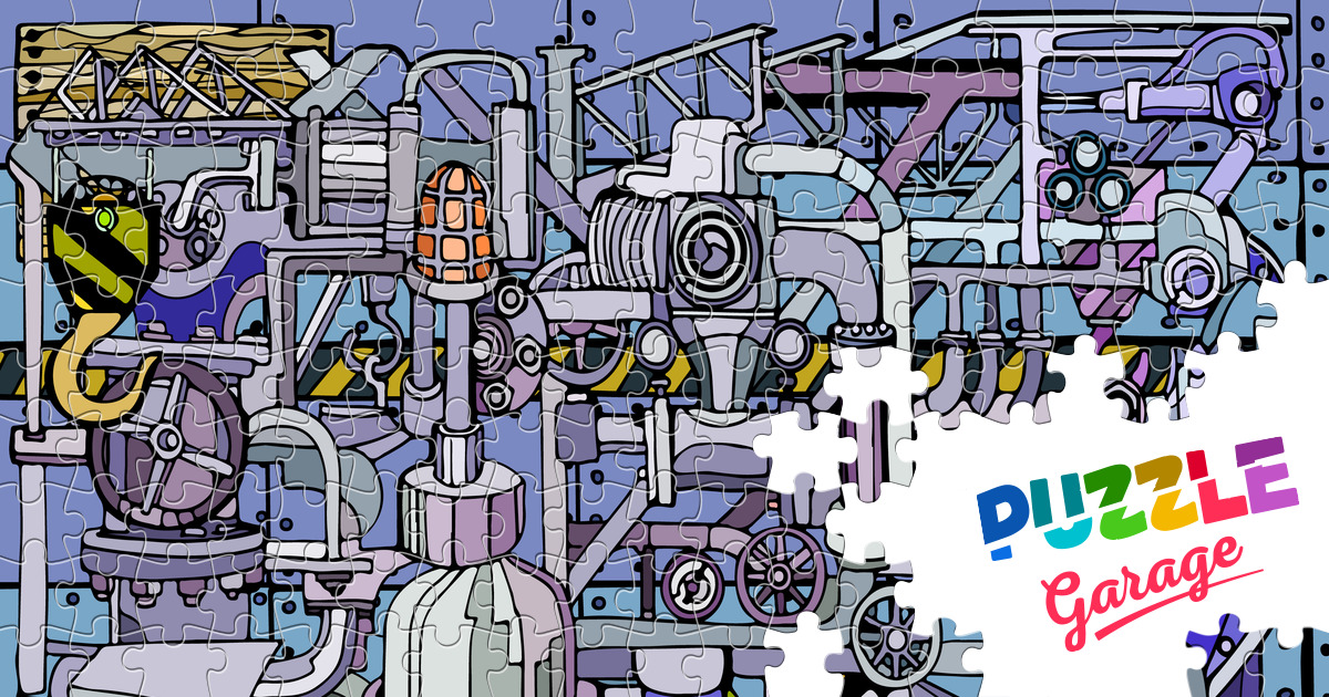 Factory equipment Jigsaw Puzzle (For children, Cartoon Illustrations ...