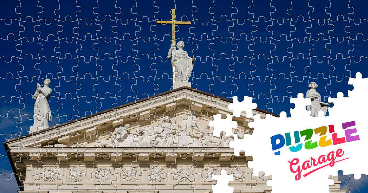 Facade of the Cathedral of St. Stanislaus and St. Vladislav Jigsaw ...