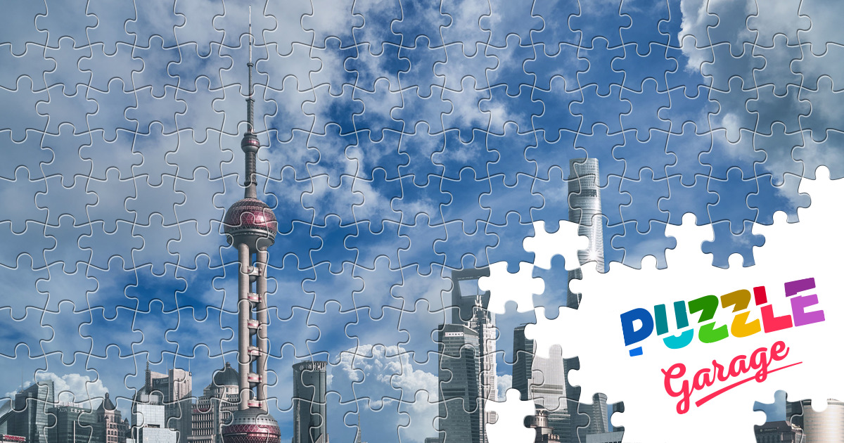 Pudong Bezirk in Shanghai Puzzle (Länder, China) | Puzzle Garage