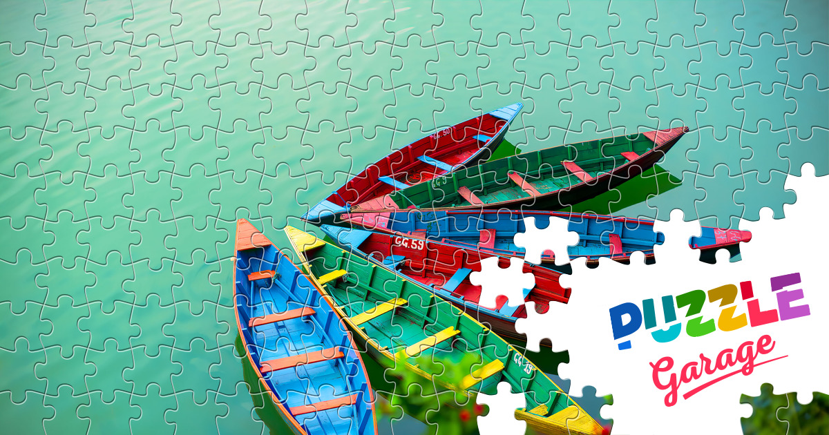 Colorful boats Jigsaw Puzzle (Technics, Ships) | Puzzle Garage