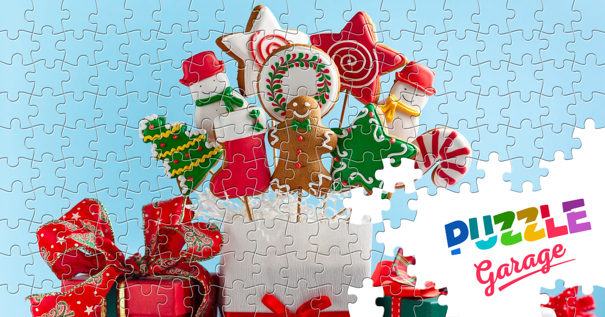 Christmas gingerbread and gifts Jigsaw Puzzle (Holidays, Christmas ...