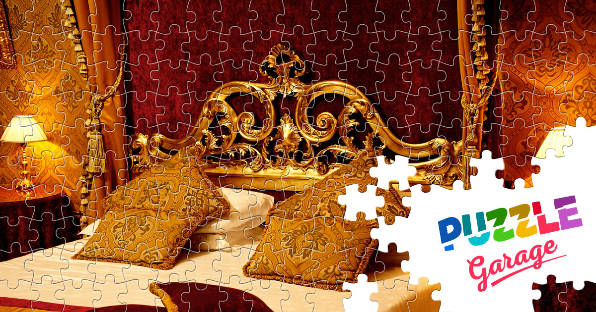 Royal bedroom interior Jigsaw Puzzle (Home, Interiors) | Puzzle Garage