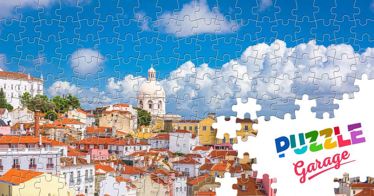 Alfama district in Lisbon Jigsaw Puzzle (Countries, Portugal) | Puzzle ...