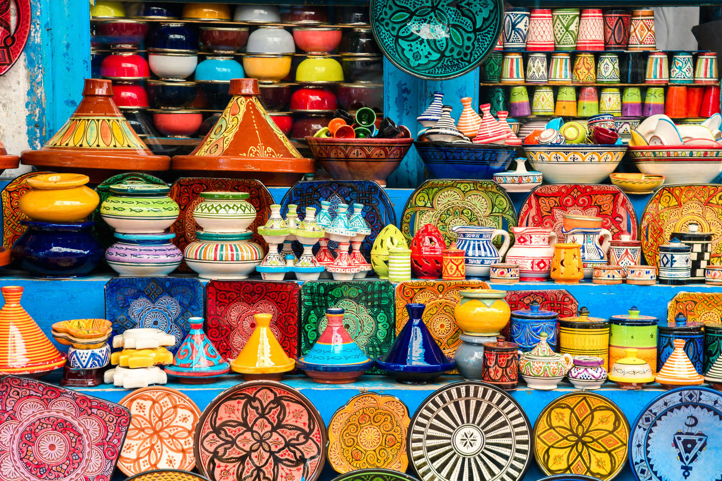 Moroccan colorful pottery Jigsaw Puzzle (Countries, Morocco) | Puzzle ...