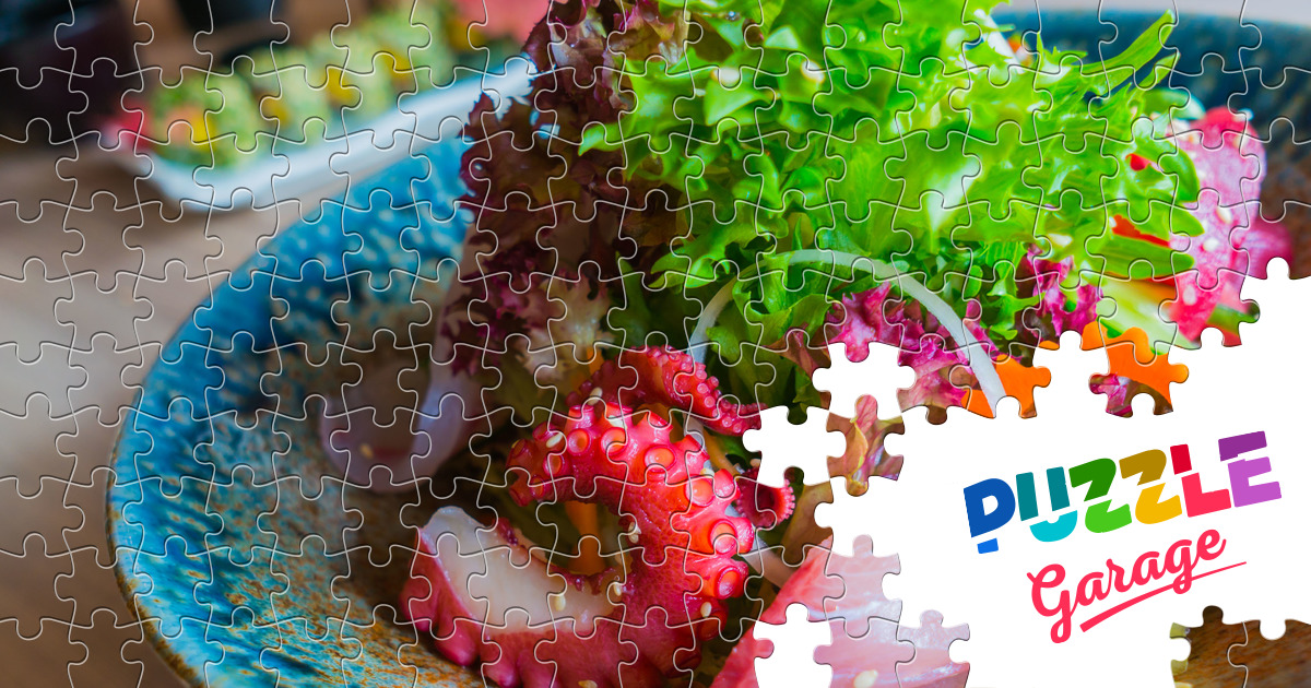 Octopus salad Jigsaw Puzzle (Home, Food) | Puzzle Garage